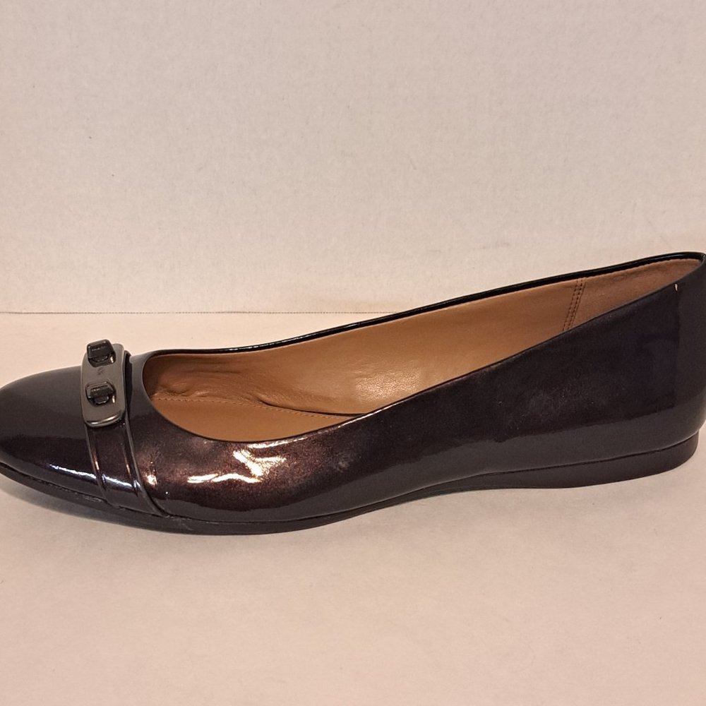 Coach Dark Copper Patent Leather Flats - Gem